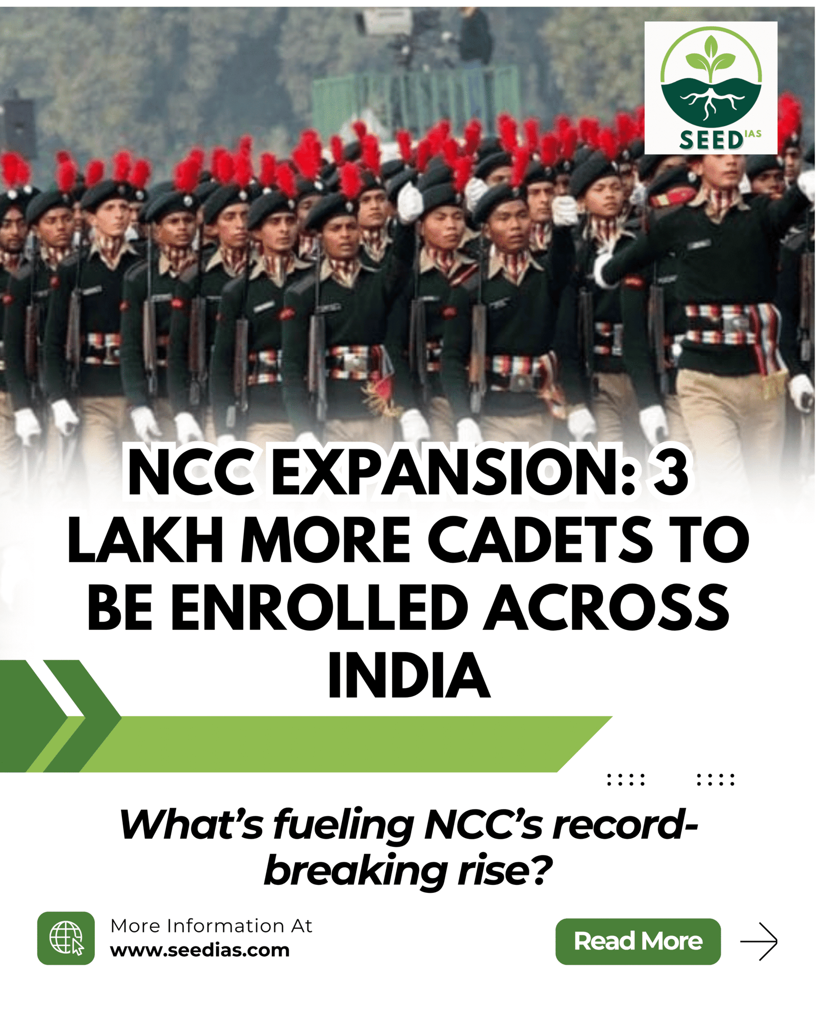 NCC Expansion: 3 Lakh More Cadets to be Enrolled Across India ...