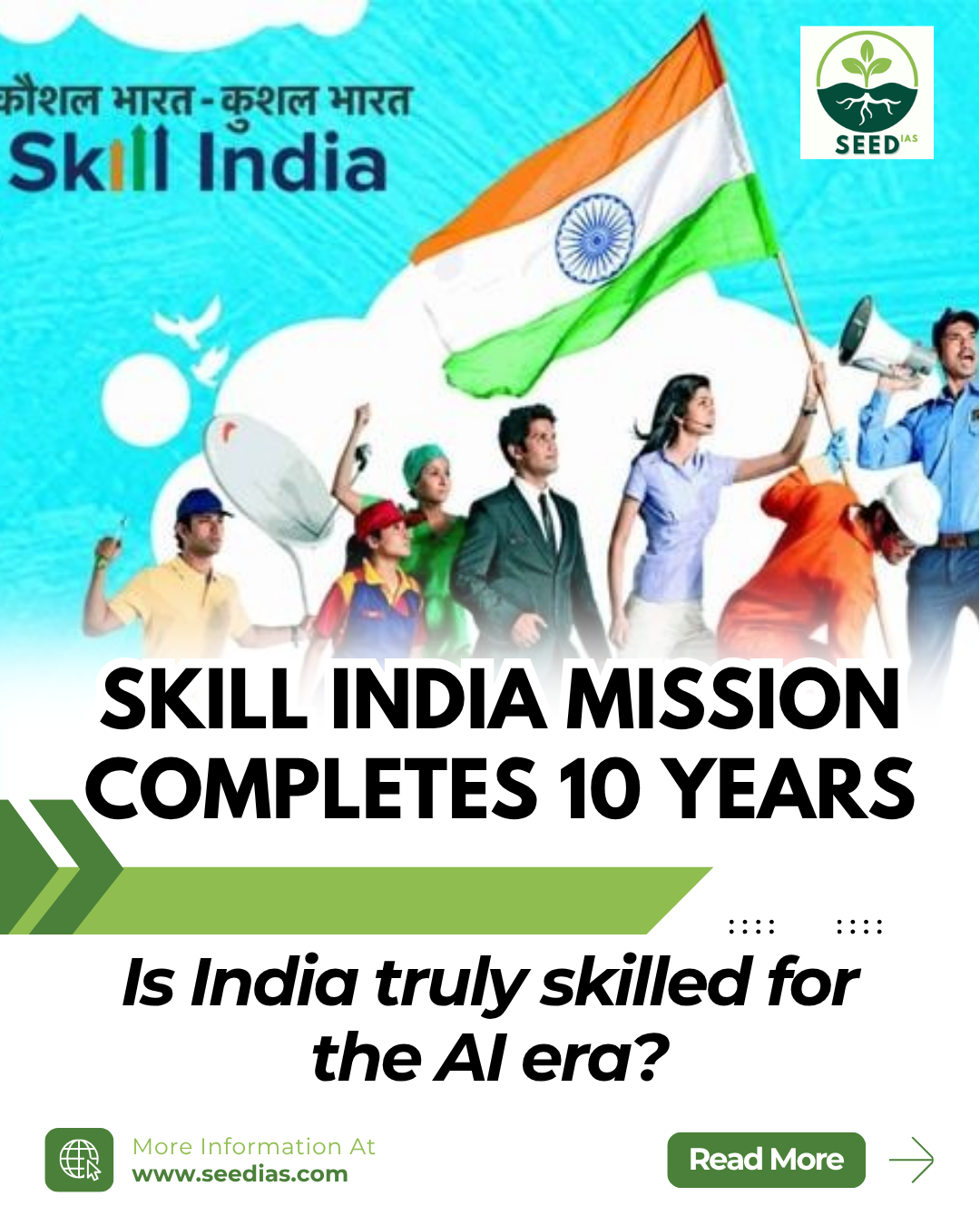 SKILL INDIA MISSION COMPLETES 10 YEARS Newsletter- Governance - Seed IAS
